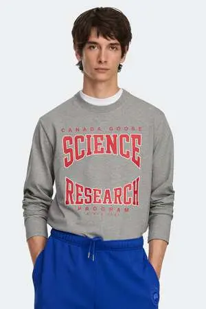 Canada Goose Vantage Science Research Long Sleeve T-shirt - Stone Heather