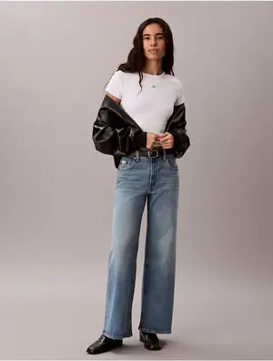 Calvin Klein Ultra High Rise Wide Leg Jeans