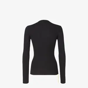Fendi Ribbed Wool Jumper - Black