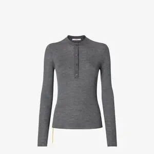 Fendi Ribbed Wool Jumper - Grey