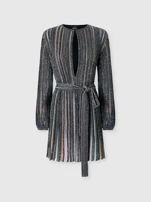 Missoni Short Dress With V-neck And Belt
