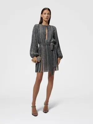 Missoni Short Dress With V-neck And Belt