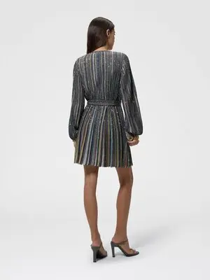 Missoni Short Dress With V-neck And Belt