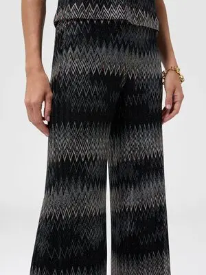 Missoni Viscose Lamé Chevron Palazzo Trousers