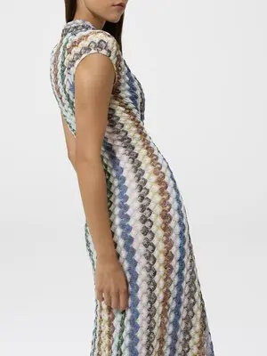 Missoni Long Lace Dress With Knot Detail