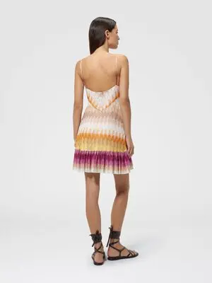 Missoni Viscose Mini Dress With Lace Motif