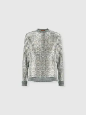 Missoni Cashmere And Viscose Zig Zag Pullover