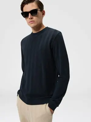 Missoni Chevron Cotton And Viscose Crewneck Sweatshirt