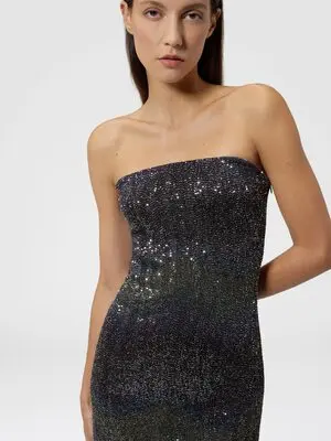 Missoni Strapless Sequined Long Dress