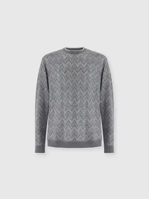 Missoni Long-sleeve Zigzag Cashmere Sweater