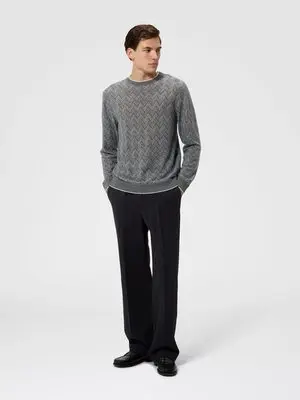Missoni Long-sleeve Zigzag Cashmere Sweater