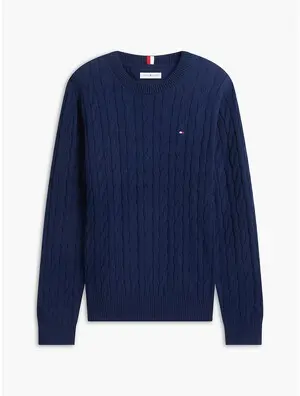 Tommy Hilfiger Cable Knit Crewneck Sweater