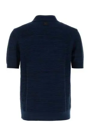 Etro Navy Cotton Polo Shirt