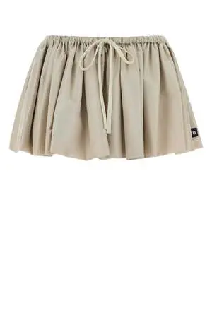 Miu Miu Sand Jacquard Mini Skirt
