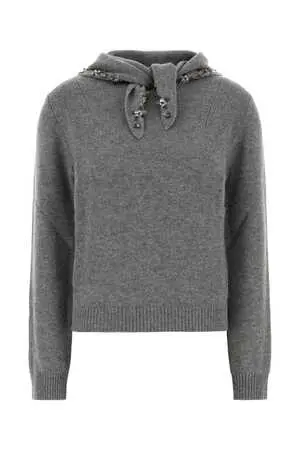 Prada Grey Cashmere Sweater - Gray