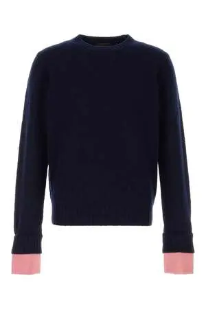 Prada Navy Wool Sweater - Blue