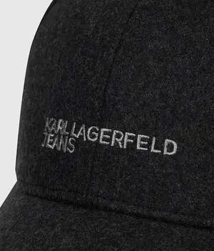 KL JEANS Logo Wool-blend Cap
