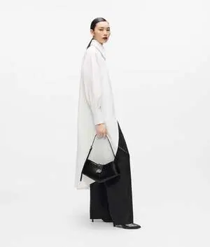 Karl Lagerfeld Kl Studio Layered Long Shirt In Organic Cotton