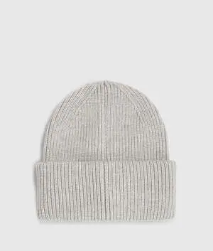 Karl Lagerfeld Ribbed Logo Beanie