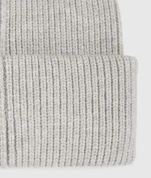Karl Lagerfeld Ribbed Logo Beanie