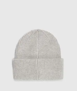 Karl Lagerfeld Ribbed Logo Beanie