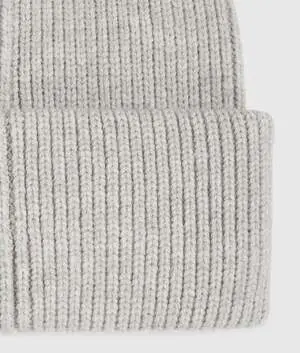 Karl Lagerfeld Ribbed Logo Beanie