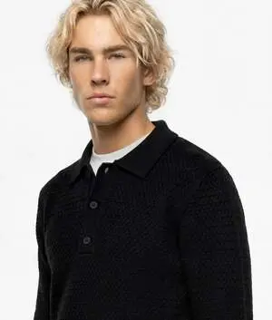 KL JEANS Long-sleeved Knit Polo