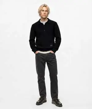 KL JEANS Long-sleeved Knit Polo