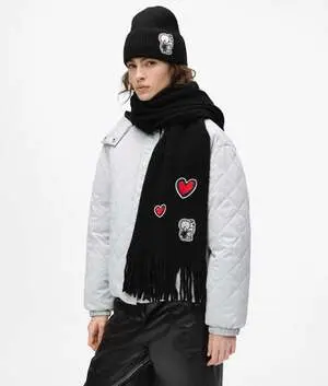 Karl Lagerfeld Ikon Patch Scarf