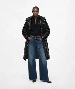 KL JEANS Jeans Long Shiny Puffer Jacket - Black