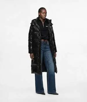 Karl Lagerfeld Long Puffer Jacket - Black