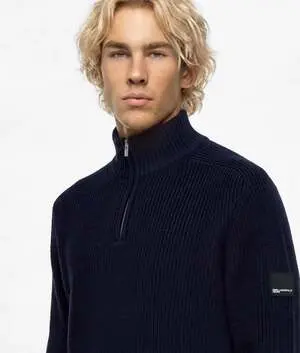 KL JEANS Jeans Half-zip Box Logo Sweater