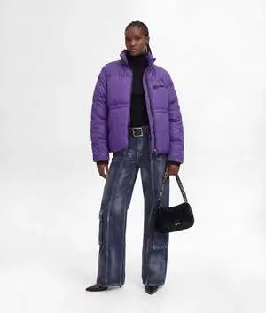 KL JEANS Ruched-sleeve Puffer Jacket