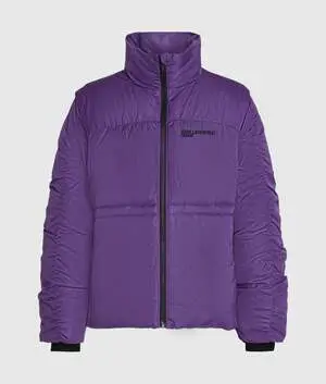 KL JEANS Ruched-sleeve Puffer Jacket