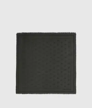 Karl Lagerfeld K/autograph Shimmer Jacquard Scarf - Black