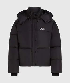 Karl Lagerfeld Short Hooded Puffer Jacket
