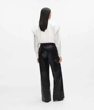 Karl Lagerfeld Wide-leg Leather Pants