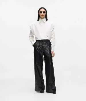 Karl Lagerfeld Black Wash Pants For Women
