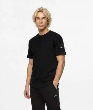 KL JEANS Waffle Box Logo T-shirt - Black