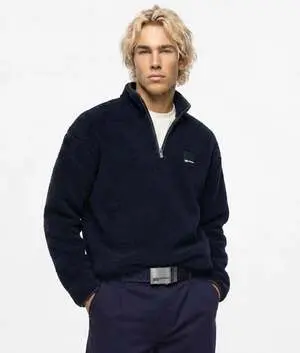 KL JEANS Half-zip Fleece Sweatshirt