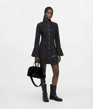 KL JEANS Jeans Flared Sleeve Denim Shirt Dress