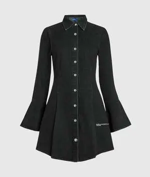 KL JEANS Jeans Flared Sleeve Denim Shirt Dress
