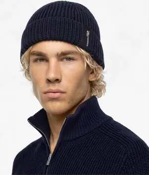 Karl Lagerfeld Ribbed Cotton Beanie