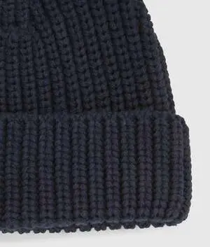 Karl Lagerfeld Ribbed Cotton Beanie