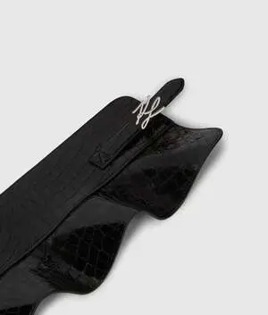 Karl Lagerfeld K/autograph Croco Corset Belt
