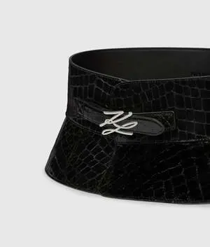 Karl Lagerfeld K/autograph Croco Corset Belt