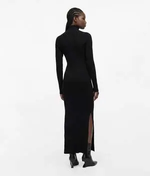 KL JEANS Zipped Maxi Knit Dress