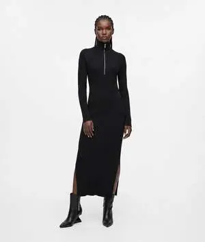 KL JEANS Zipped Maxi Knit Dress