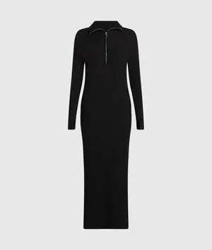 KL JEANS Zipped Maxi Knit Dress