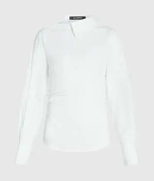 Karl Lagerfeld Asymmetric Button Shirt